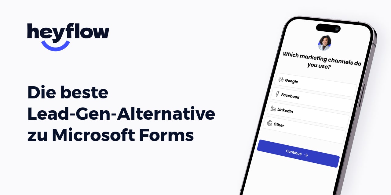 Die beste Lead-Gen-Alternative zu Microsoft Forms | Heyflow