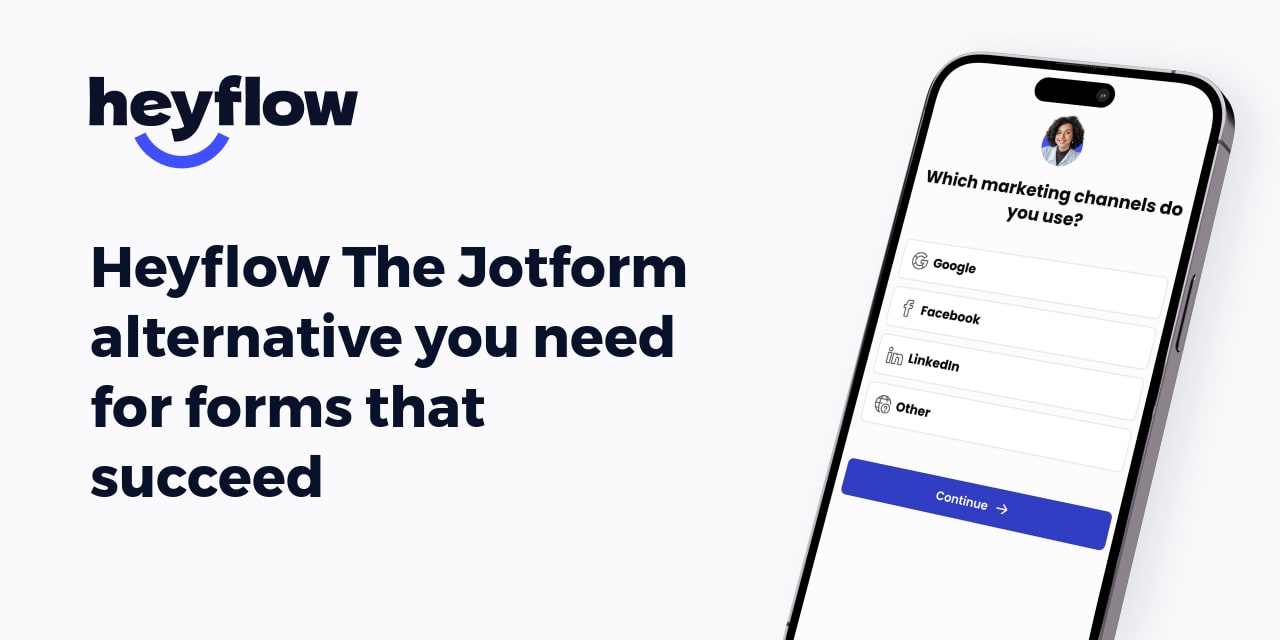 Heyflow: The Jotform alternative you need for forms that succeed | Heyflow